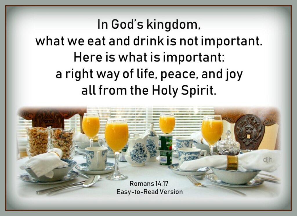 A Right Way of Life, Peace and Joy Are from the Holy Spirit – My ...