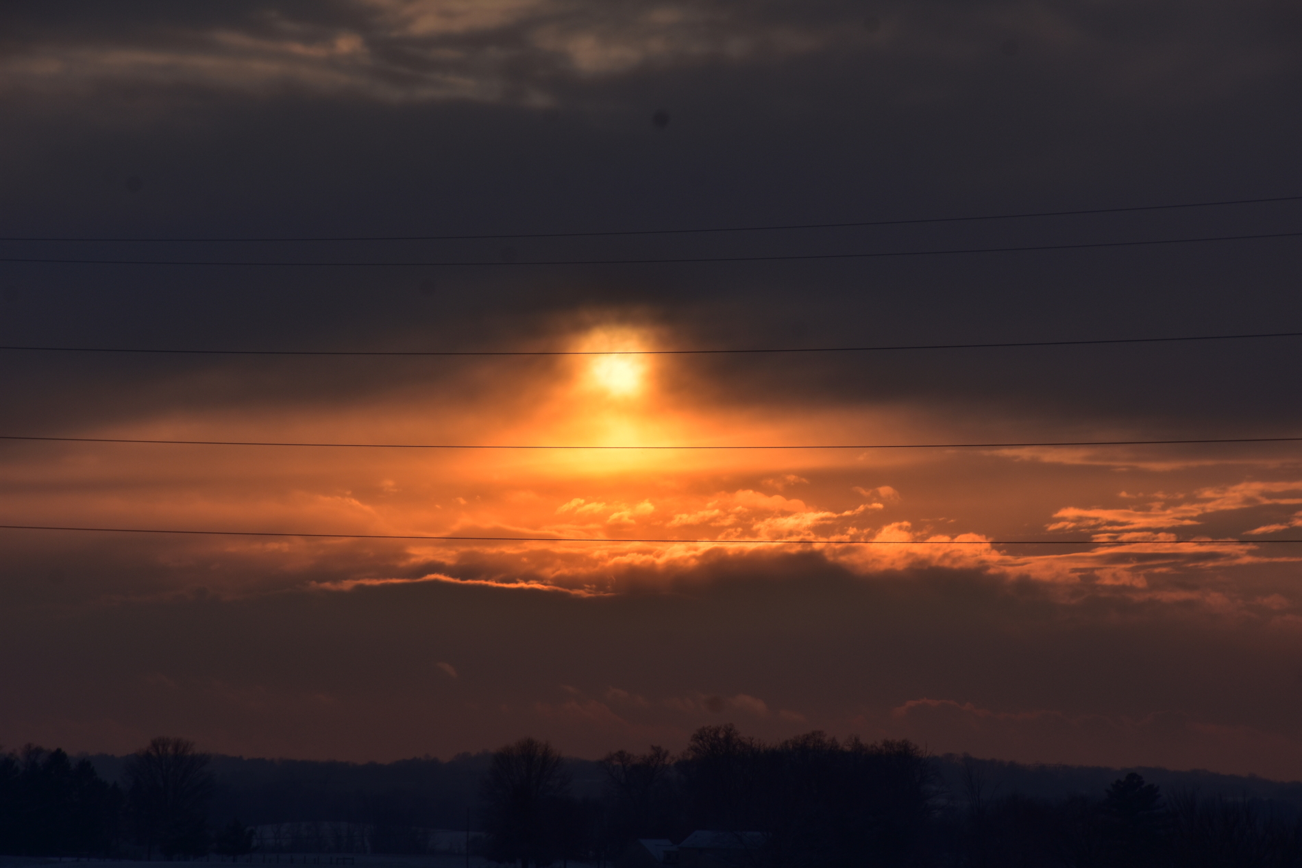 A Pretty January Sunset – My Journey – by Doris High